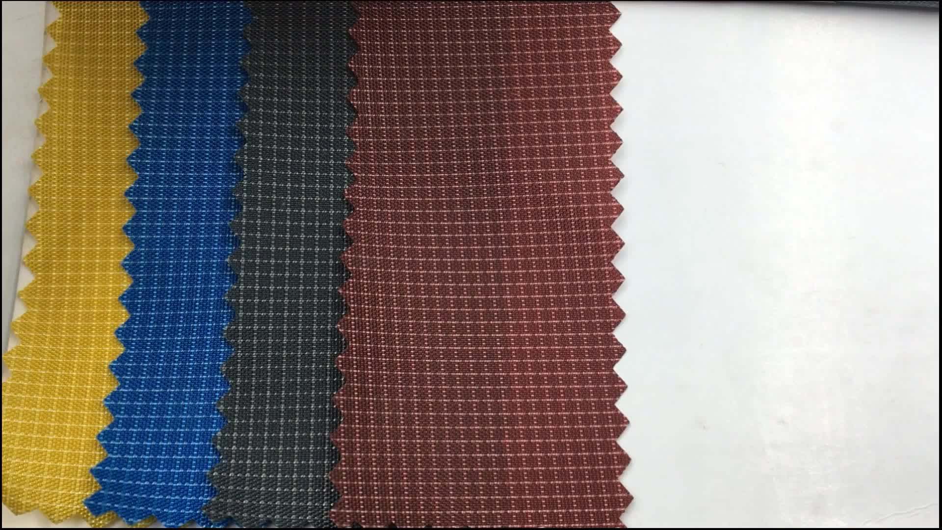 Water Resistant Water Repellent 210d Two Tone 0.2cm Ripstop Nylon ...