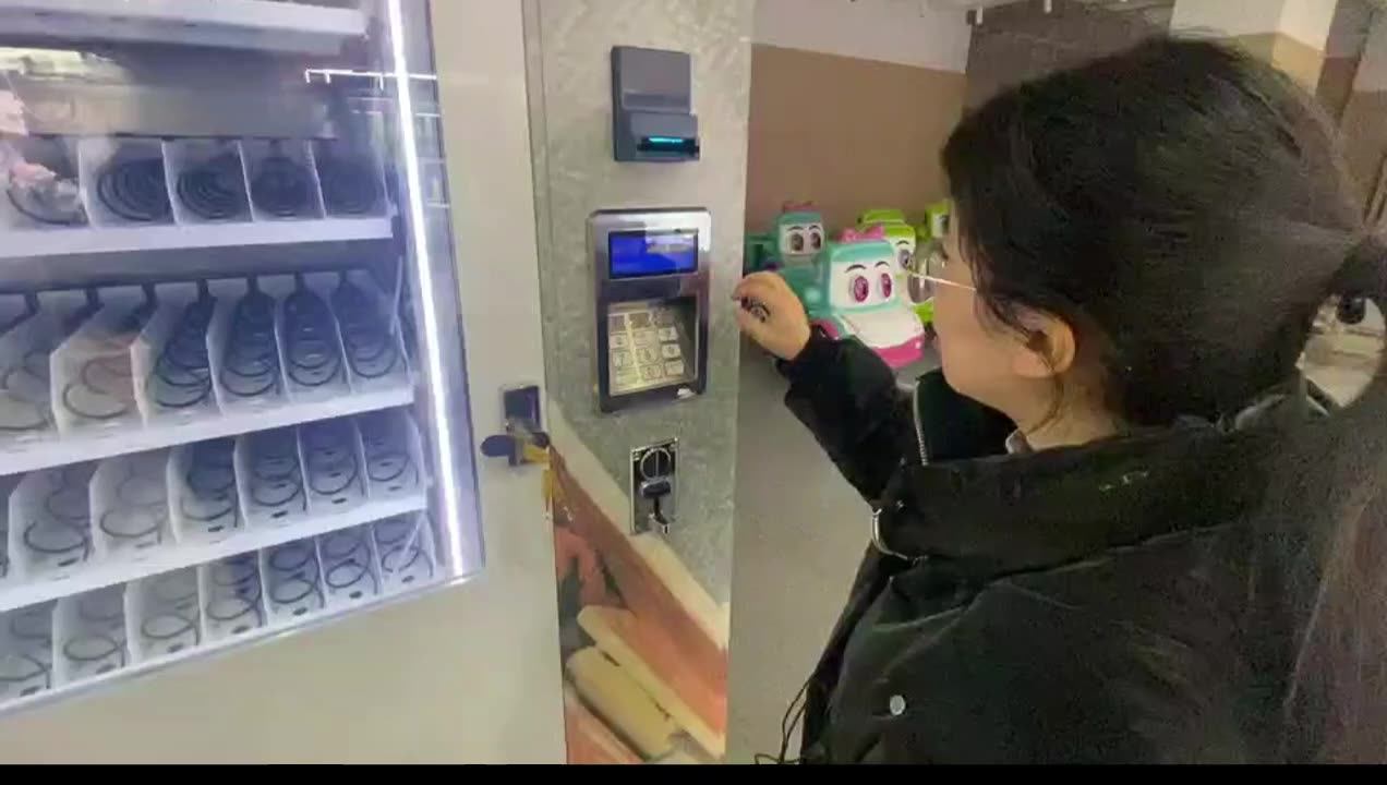 Custom Unattended Drink Modern Vending Machine Lcd Screen Vending ...