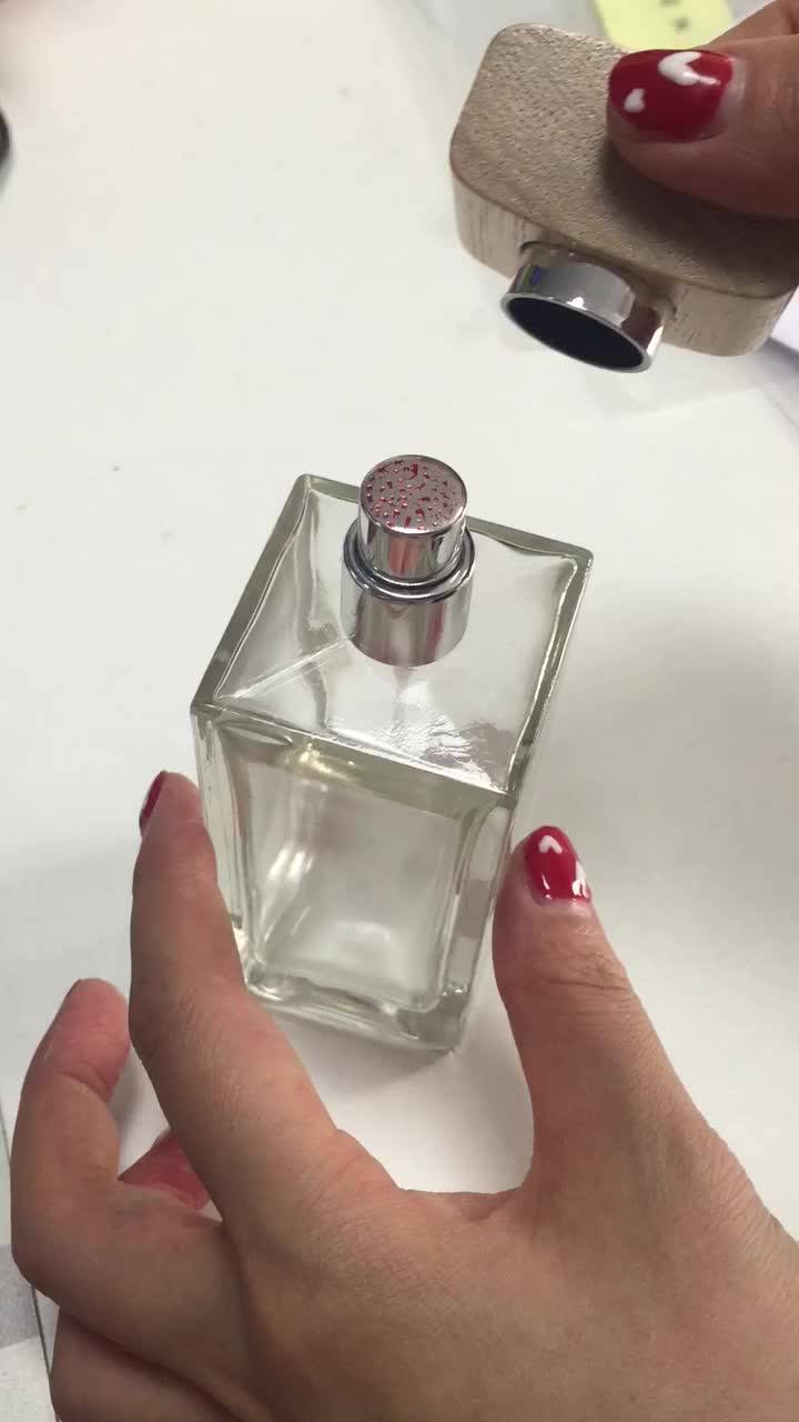 Tapa Cuadrada De Madera Negra Para Perfume,Tapón De Perfume De Estilo ...