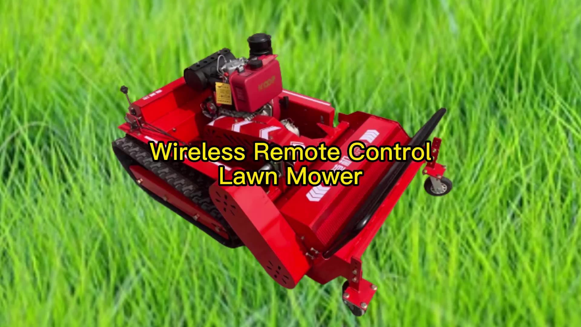 Flail Grass Trimmer Brush Cutter Gasoline Crawler Robotic Remote ...