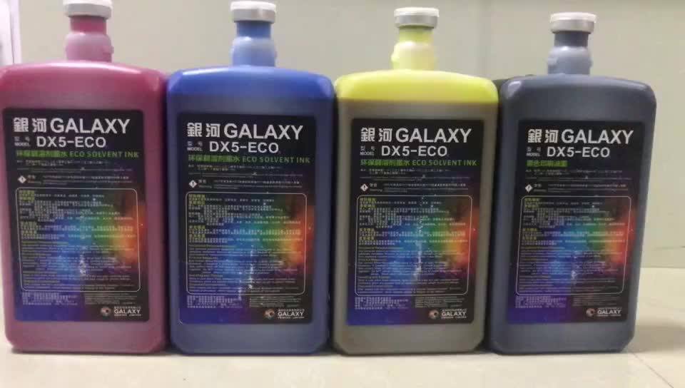 Original Galaxy Eco Solvent Ink For Dx5 Dx7 Printhead Eco Solvent ...