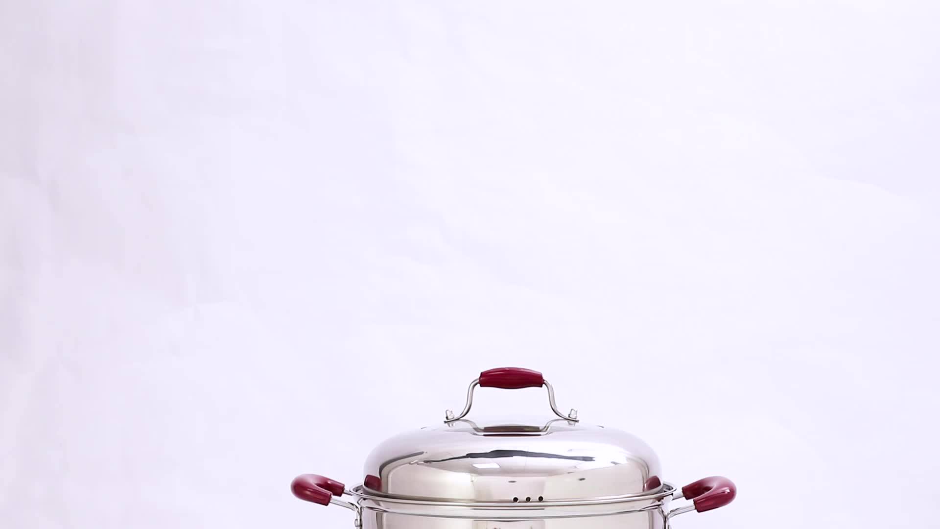 26cm Stainless Steel Chinese Steam Pot Cooking 3 Tier Steamer Set With ...