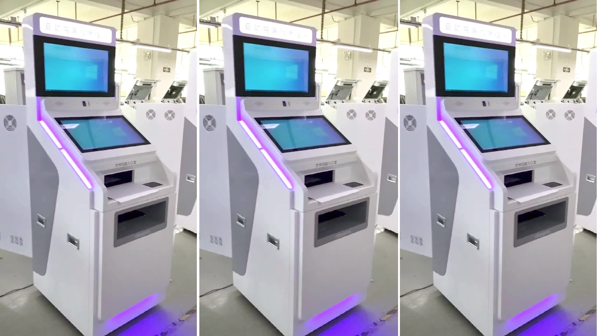 Dual Screen Self Service Document Scanning Copying And Printing Kiosk ...