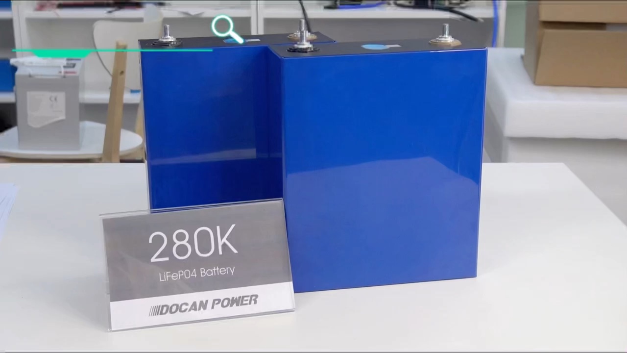 Docan Tech 3.2v 280ah Lifepo4 Prismatic Cells Grade A Lf280k Lithium Ion Batteries For Solar ...