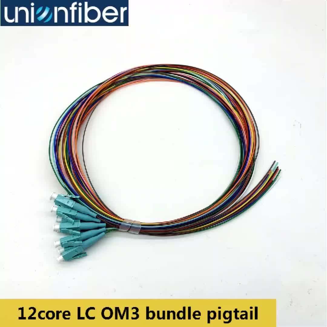 1meters 12 Color Lc Om3 50/125 62.5/125 0.9mm Fiber Optic Bundle ...