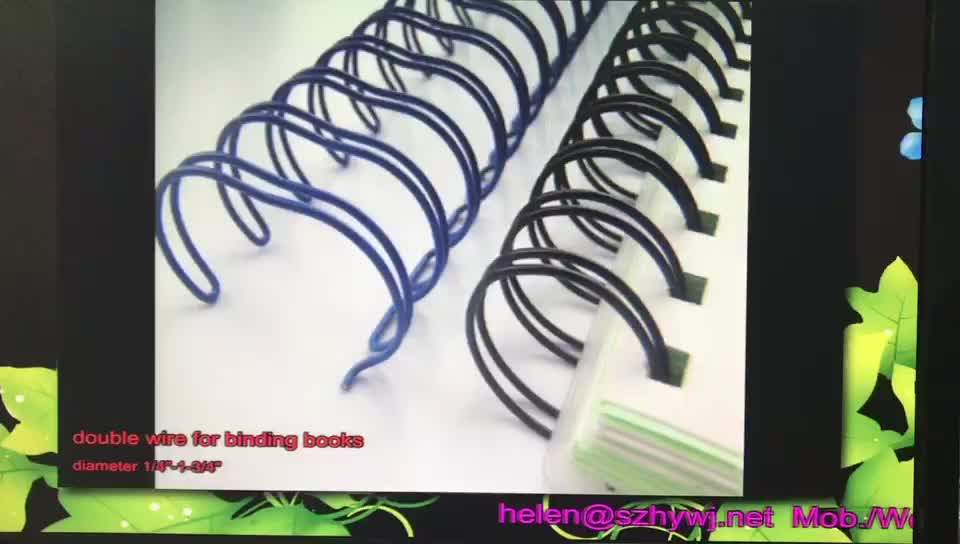 Pet Coated Double Spiral Binding Wire O Notebook Binding Machine Used ...