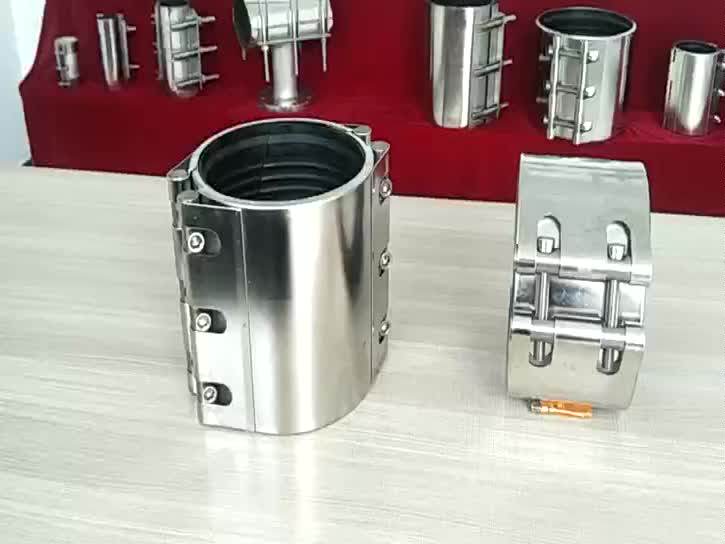 Heavy Duty Stainless Steel Leak Pipe Repair Clamps Straub With Two-side ...