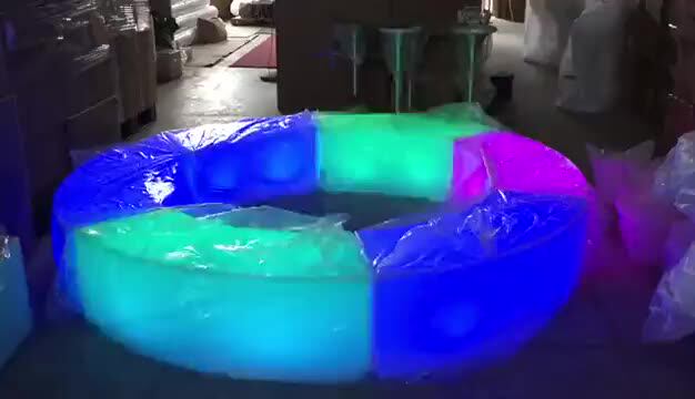 New Product Living Room Led Sofa Design And Lighting Coffee Shop Sofa ...