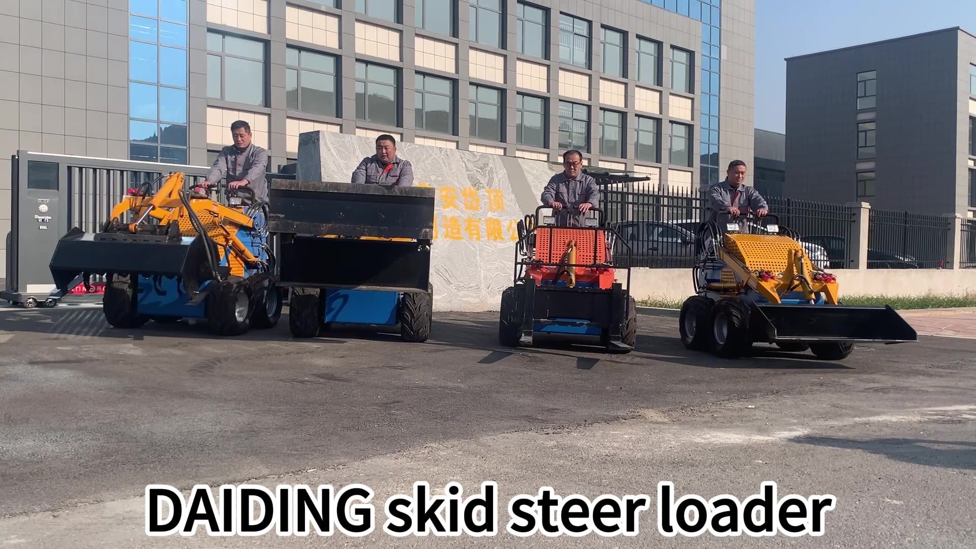 23hp Mini Skid Steer Daiding Multifunction Construction Machinery ...