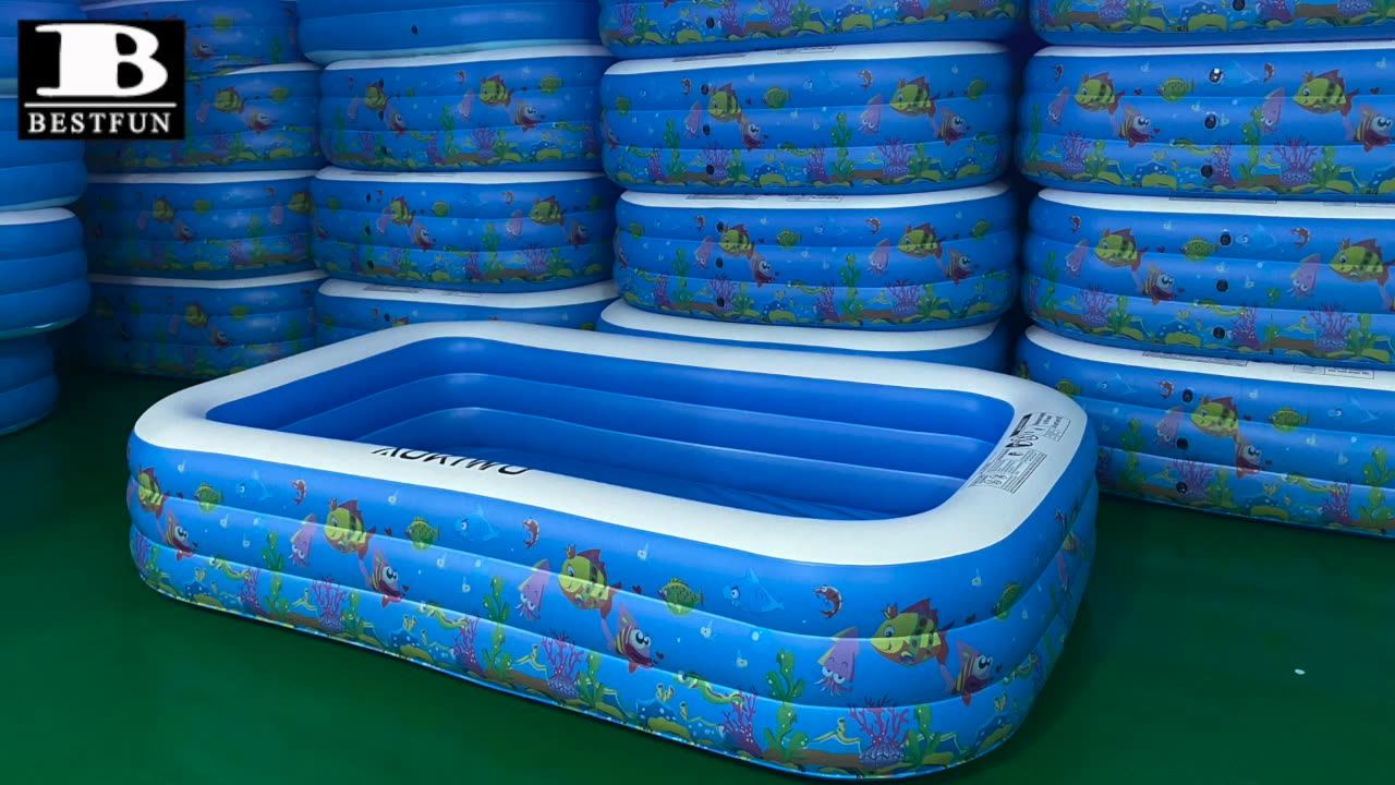 Upgraded Extra Large Inflatable Swimming Pool Family Size For Adults ...