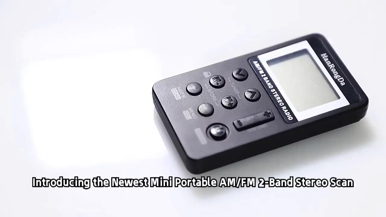 Newest Mini Portable Am/fm 2-band Stereo Scan Radio With Lcd Display ...