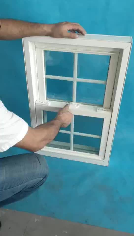 American Style Pvc Vinyl Double Hung Window Replacement Windows With ...