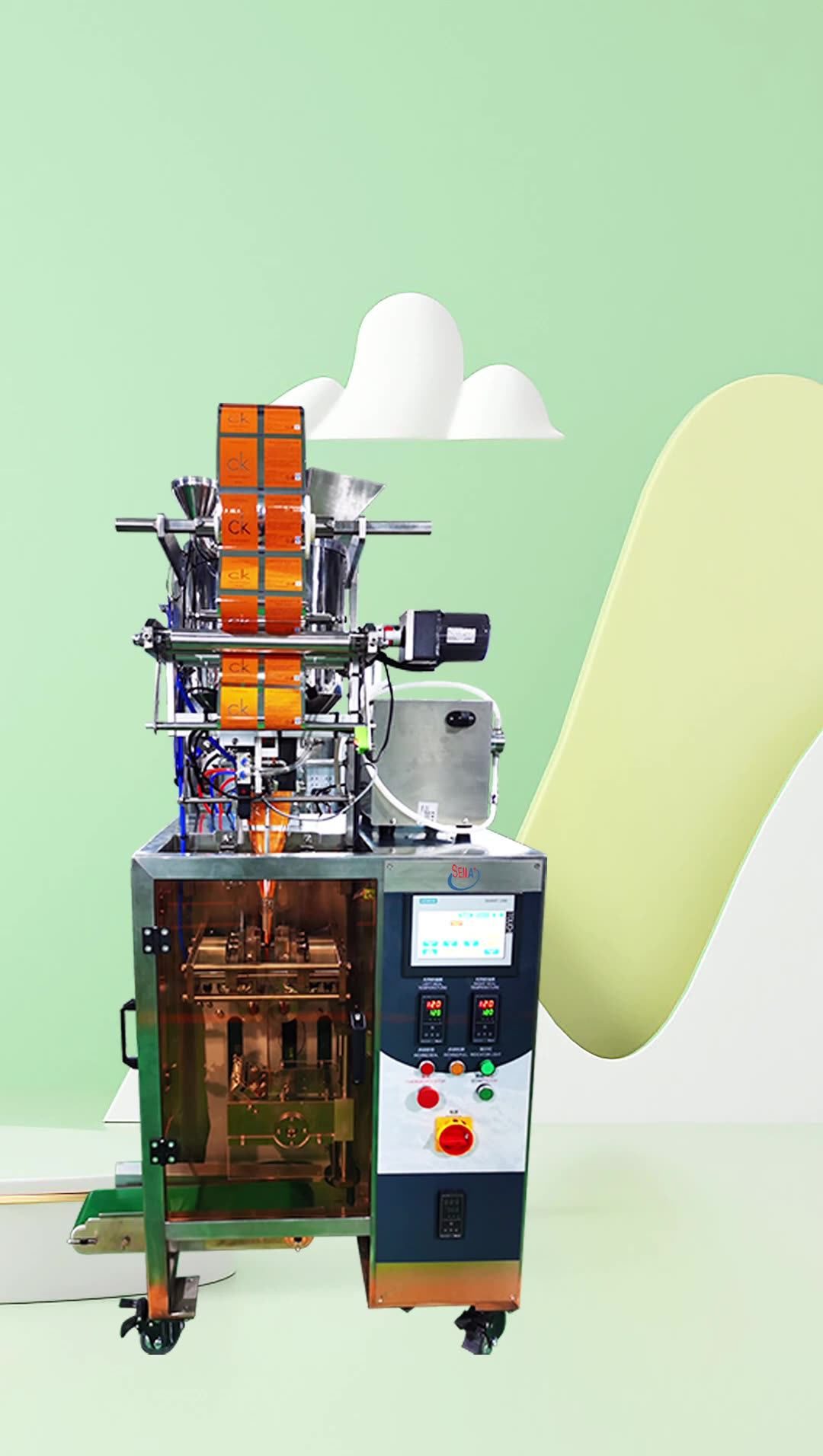 Automatic Cream Pouch Sachet Cosmetic Ketchup Sauce Filling Multi ...