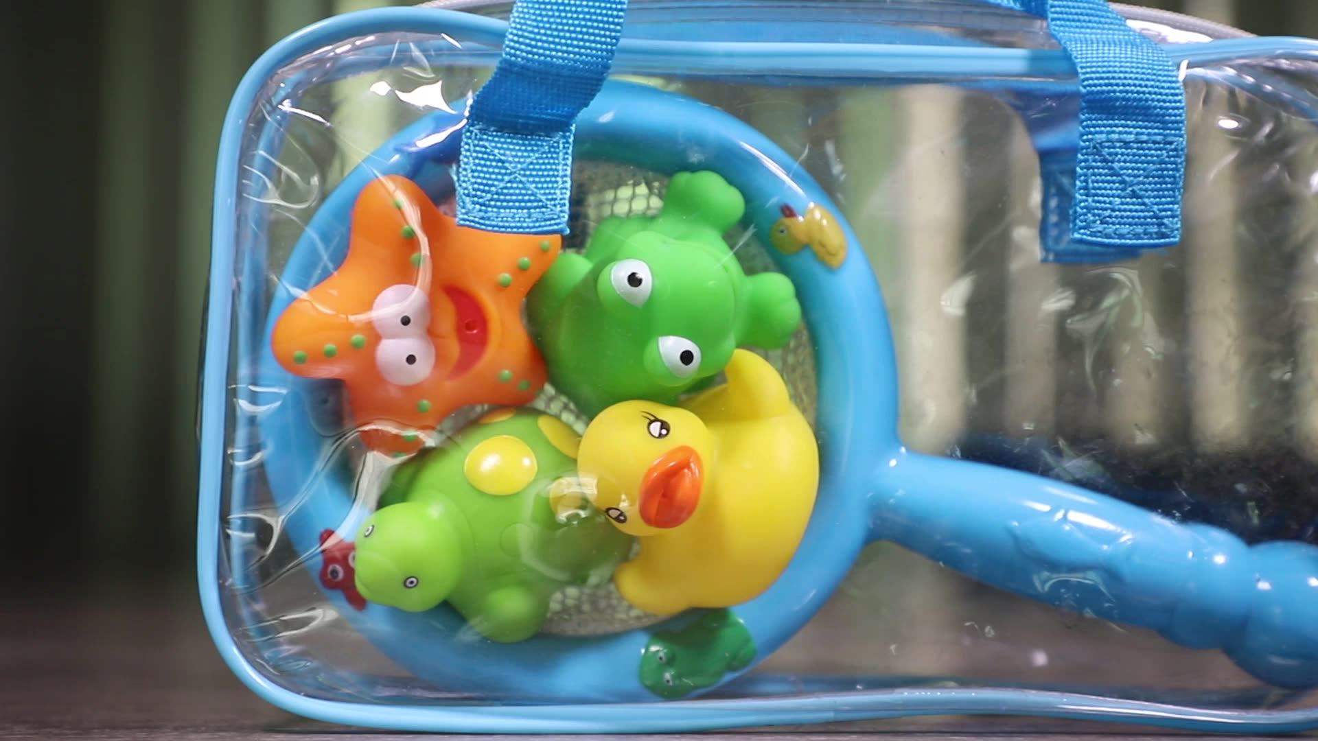 Plastic Rubber Pvc Sea Animals Frog Turtle Fish Duck Fishnet Baby Water ...