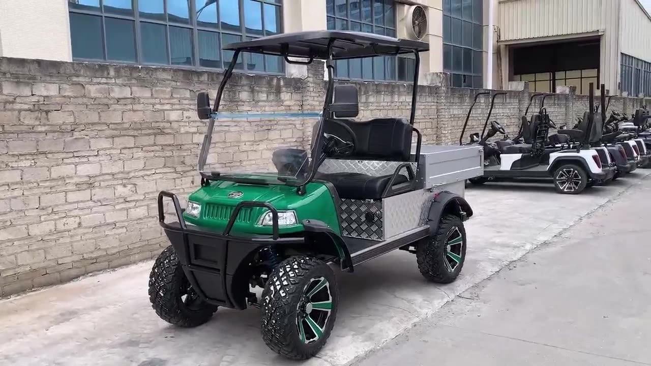 Electric Golf Cart Energy Buggy Trolley Utility Vehicle With Cargo Box ...