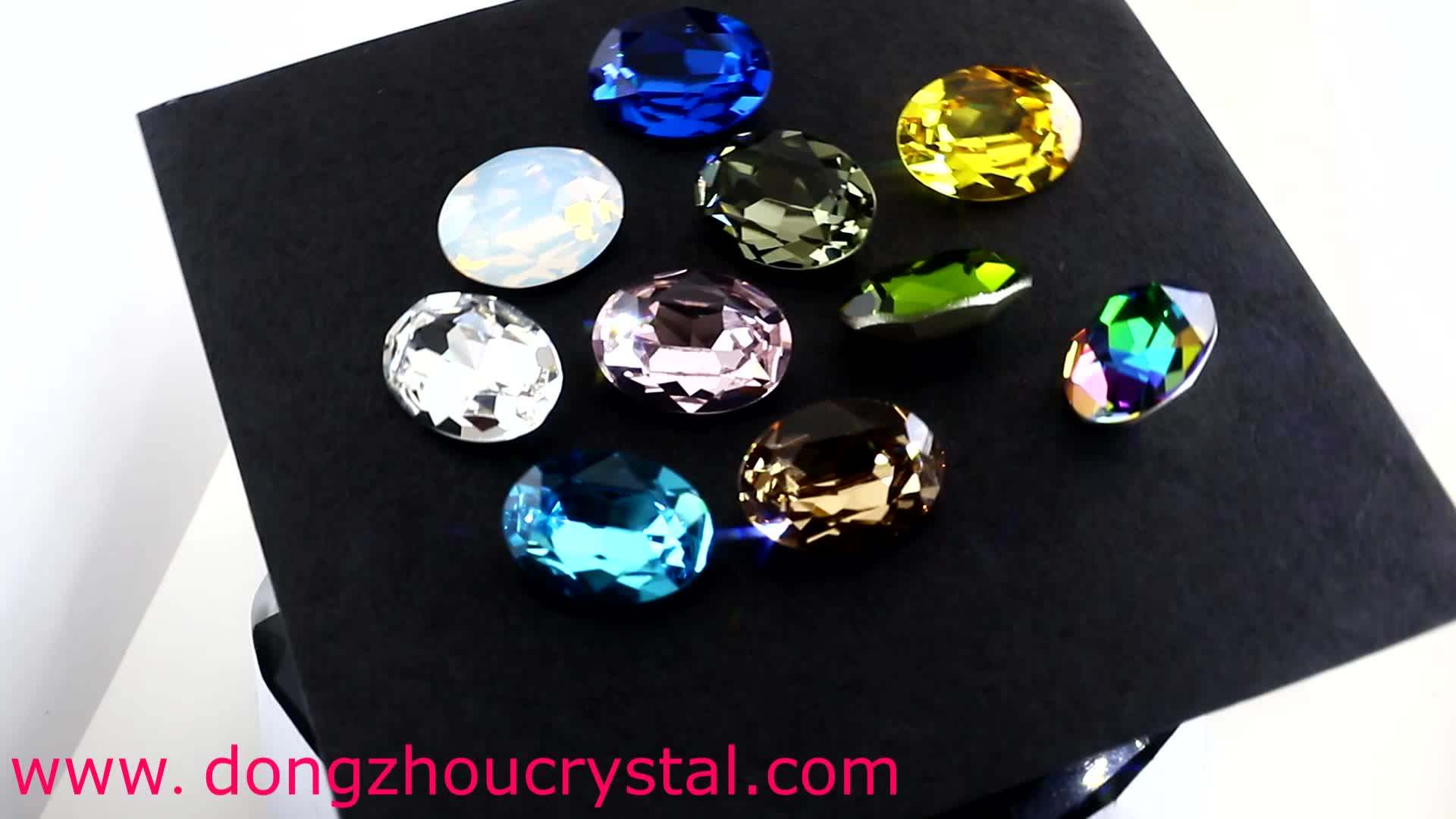 Dongzhou Oval K9 Material Fancy Stone Crystal For Jewelry Making - Buy ...