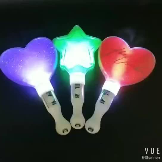 Battery Operated Led Glow Stick Heart Shape Led Light Stick - Buy Led ...