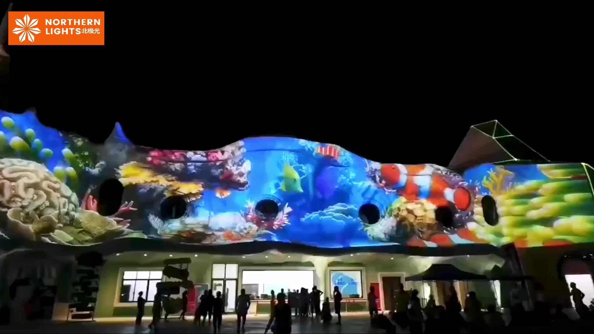 High Quality Outdoor Building Walls Interactive Projector Visual Effect ...