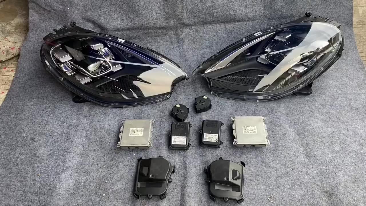 保时捷玛肯疝气前照灯升级发光二极管前照灯oe 95b941039g/95b941040g/95b941029ag/95b941030ag的汽车 ...