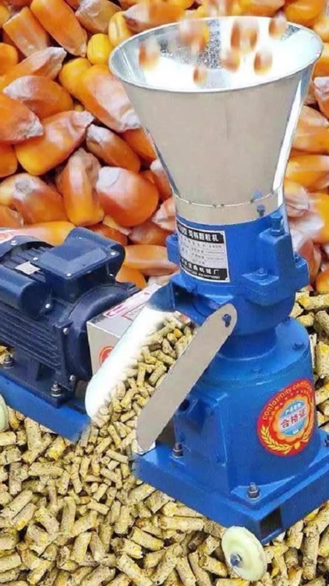 Hogs Chickens Hens Feed Granulator Pellet Pelet Pelletizer Machine ...