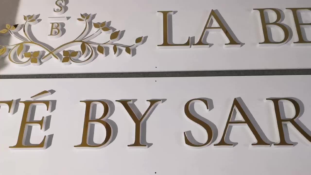 Custom Gold Backlit Letter Sign Custom Outdoor Store Sign 3d Custom ...