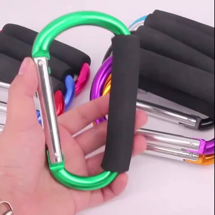 Large Aluminum D-style Carabiner Carry Handle With Sponge For Shopping ...