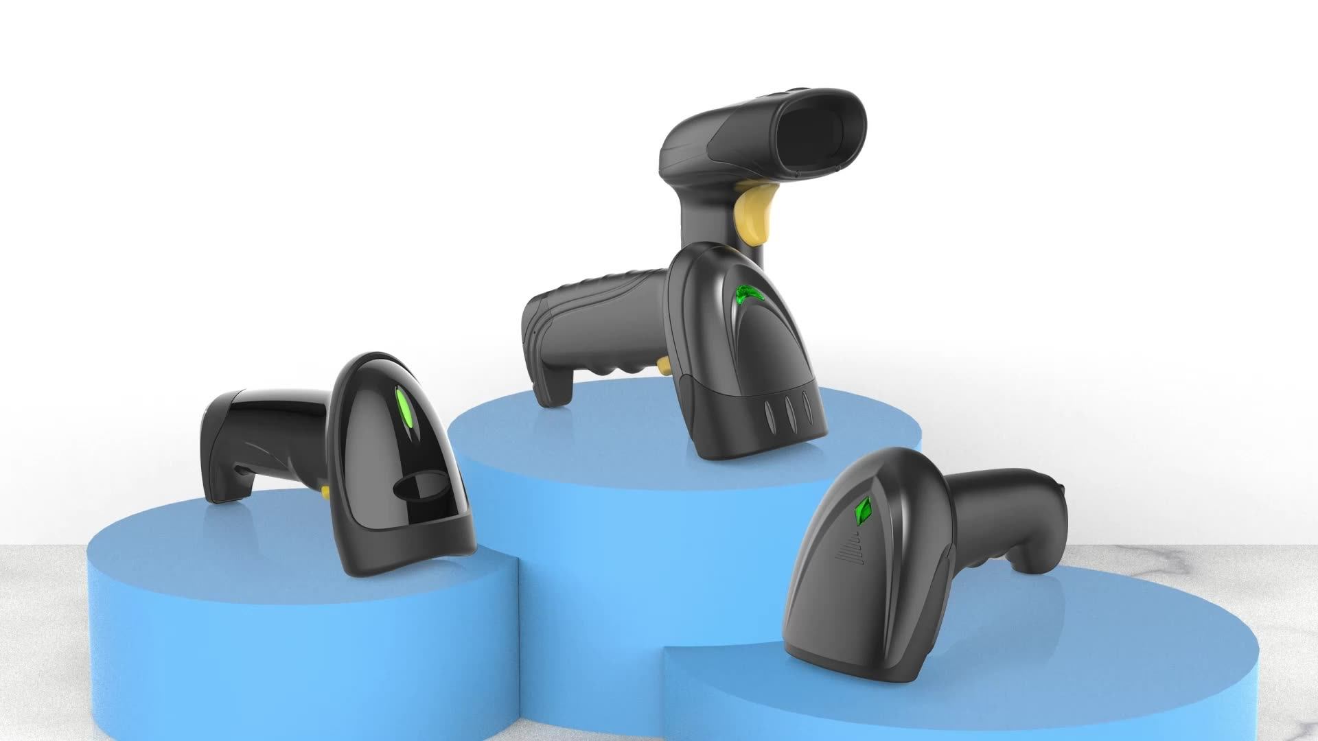 2d Qr Code Barcode Scanner Gun Wireless Bluetooth 1d Price Reader ...