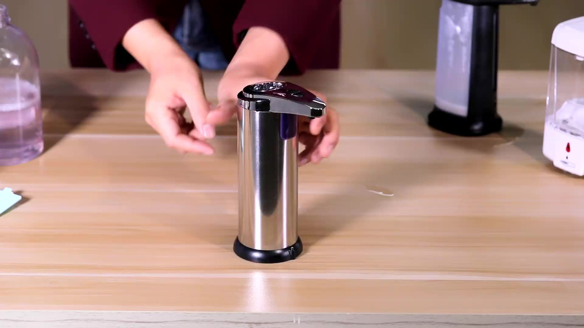 Stainless Steel Soap Liquid Dispenser Automatic Sensor Hands Free stainless-steel-soap-liquid-dispenser-automatic-sensor-hands-free