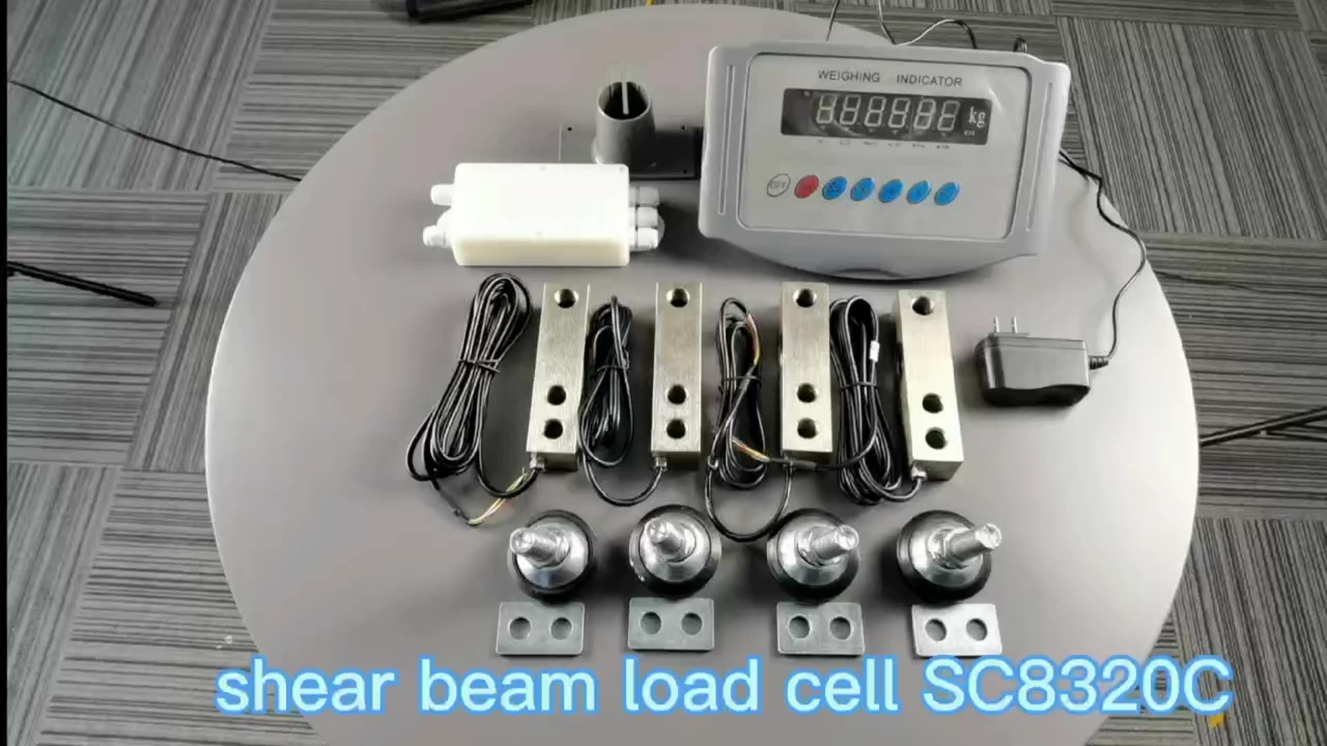 Sc8320c Industry Floor Balance Digitlal Scale 4 Load Cells 50 Kg 100kg ...
