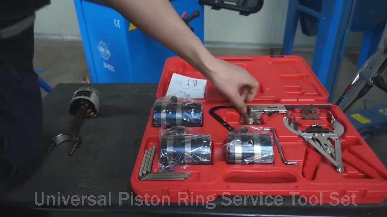 Automotive Engine Timing Tool Kit Piston Ring Compressor Remover ...