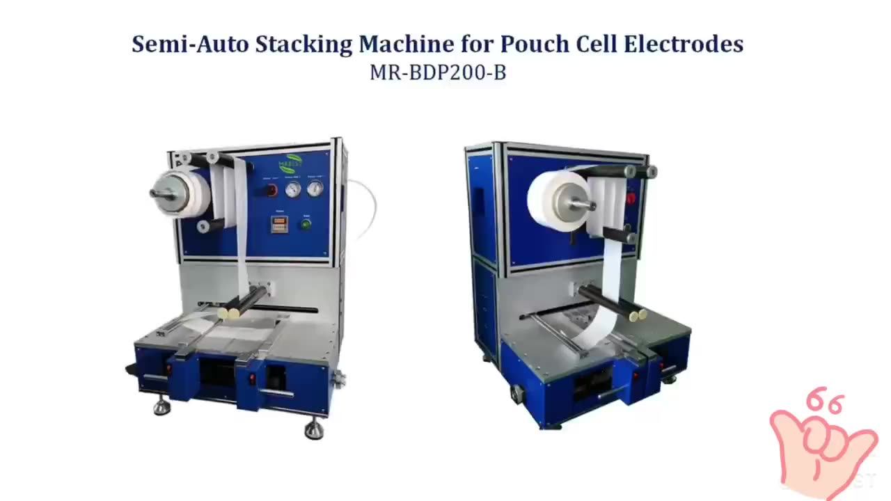 Semi-auto Pouch Cell Battery Electrodes Sheet Lamination Stacking ...