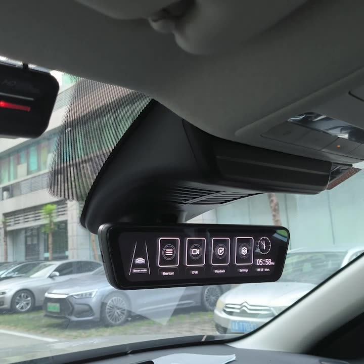 Sinjet Rearview Dash Cam Wide 1080p Auto Cam 8.2 Inch Full Screen H8 ...