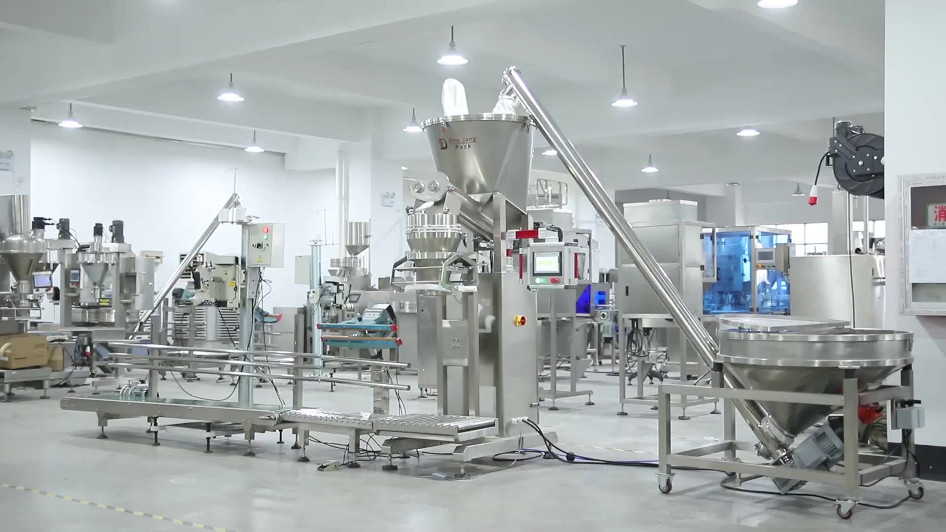 Double Auger Semi Automatic 25kg Milk Powder Filling Packing Packaging ...