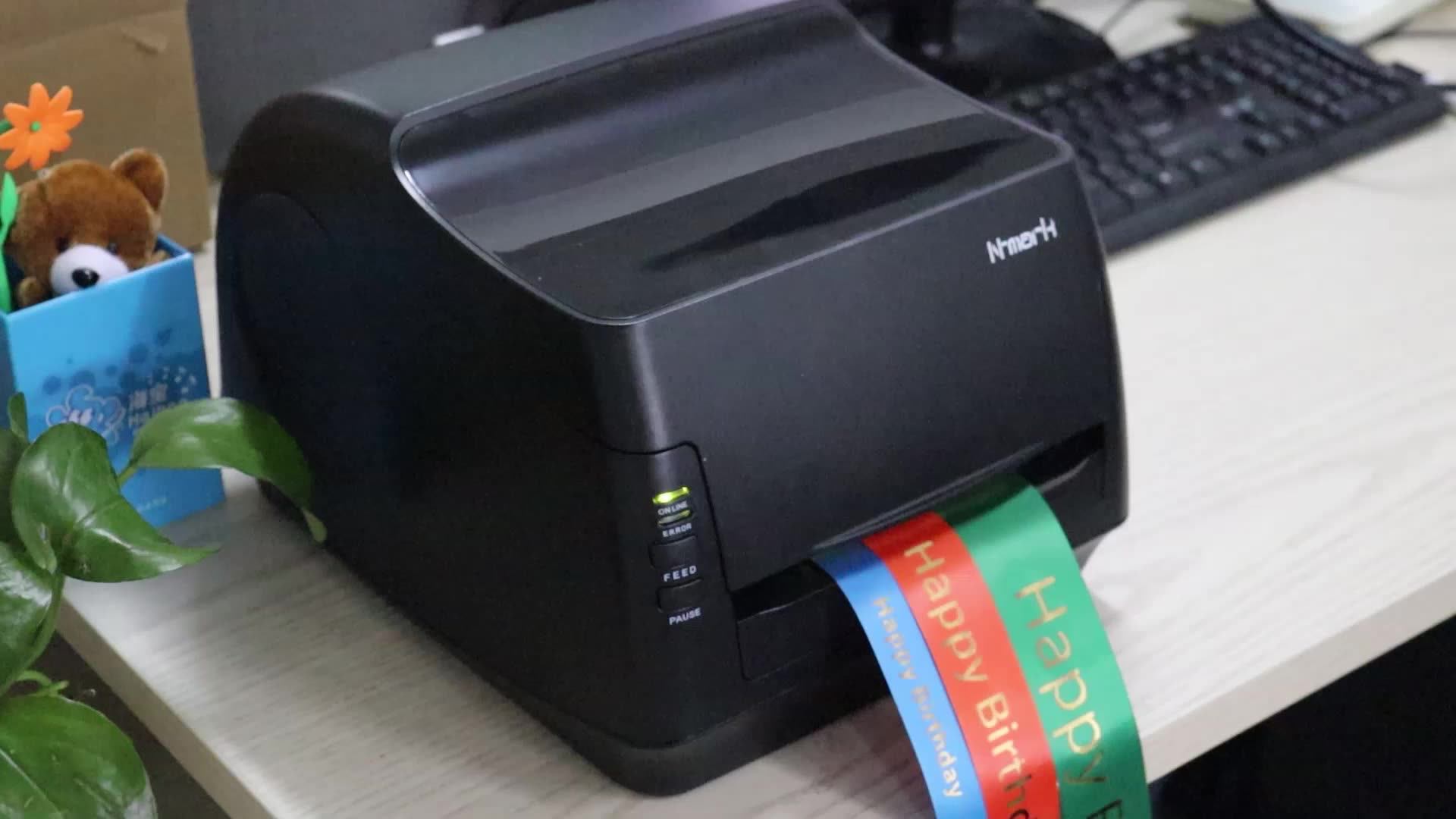 N-mark Funeral Satin Ribbon Printer High Speed Printing Machine For ...