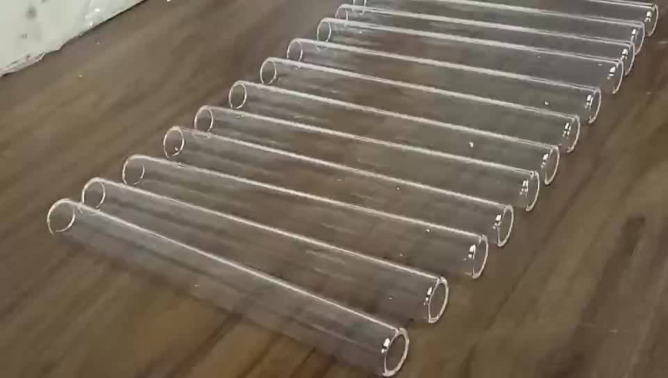Heat Resistant 300mm 30mm 40mm Quartz Glass Test Tube 3mm Od - Buy Heat ...