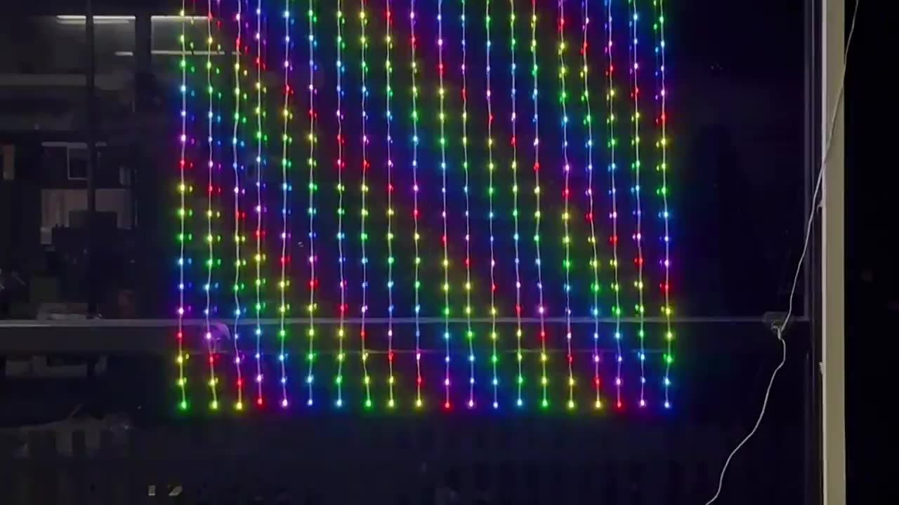 App Control Smart Led Rgb Curtain String Lights 1x1m 2x2m 3x3m Led Rgb ...