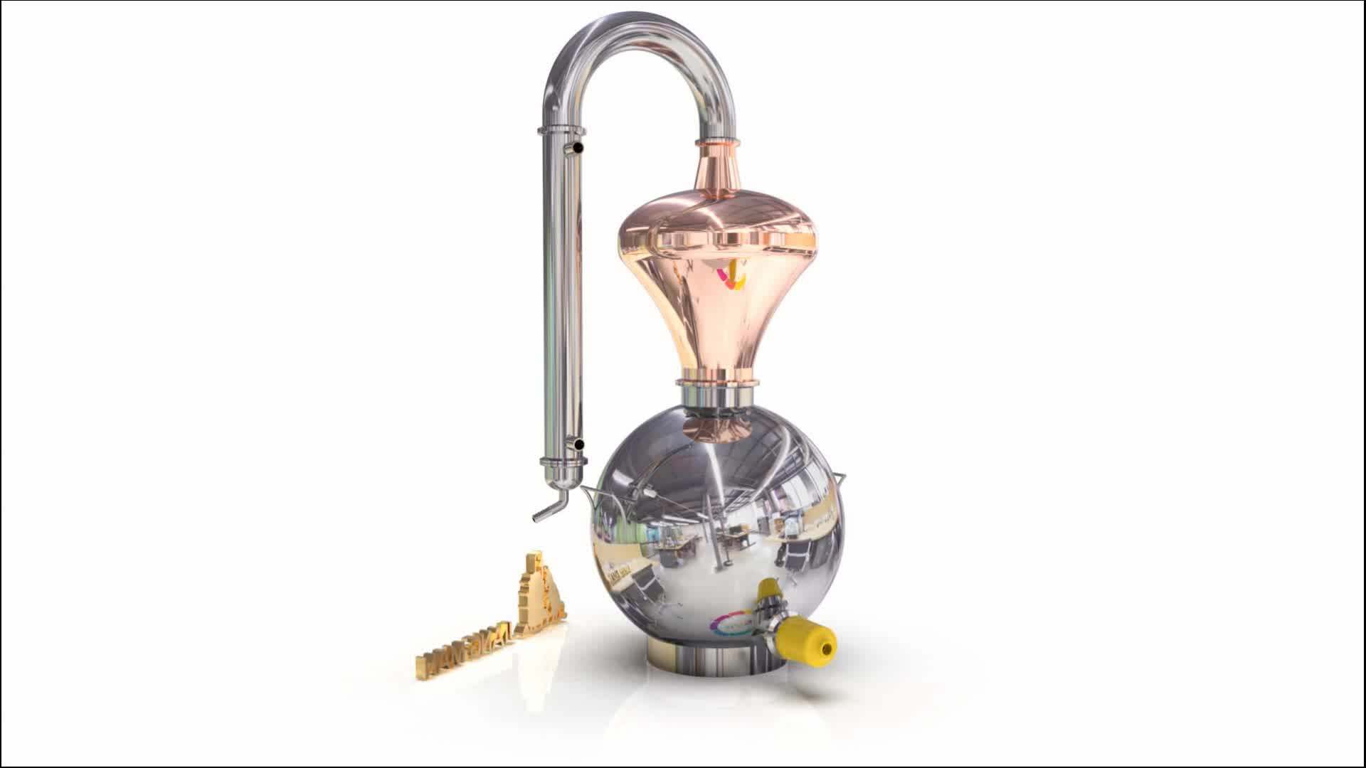 Mini Distilling Kit 10 Liters Home Alcohol Whiskey Distiller - Buy 10l ...