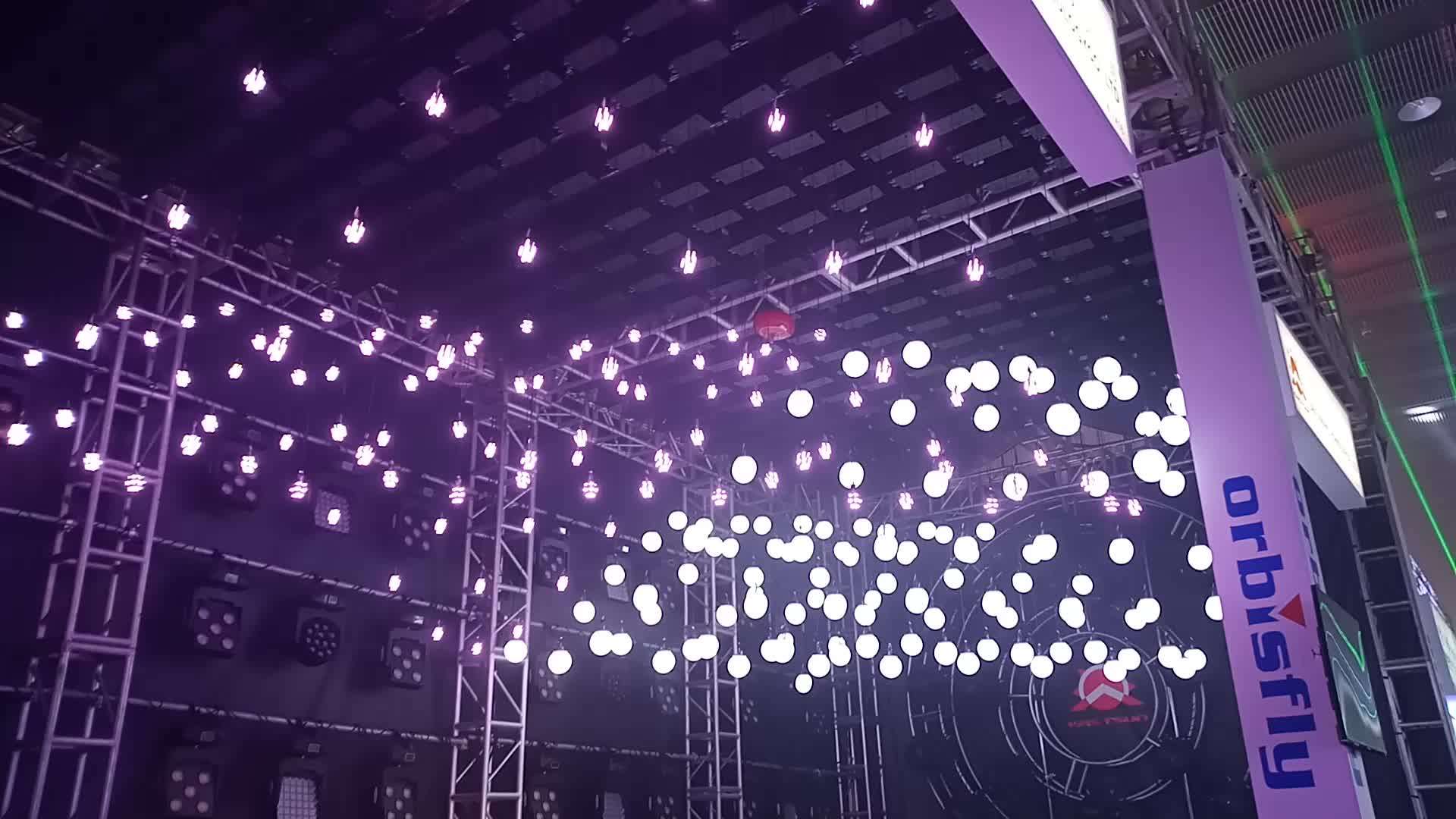 Orbisfly Kinetic Energy Led Kinetic Lighting System Lifting Ball Dmx ...