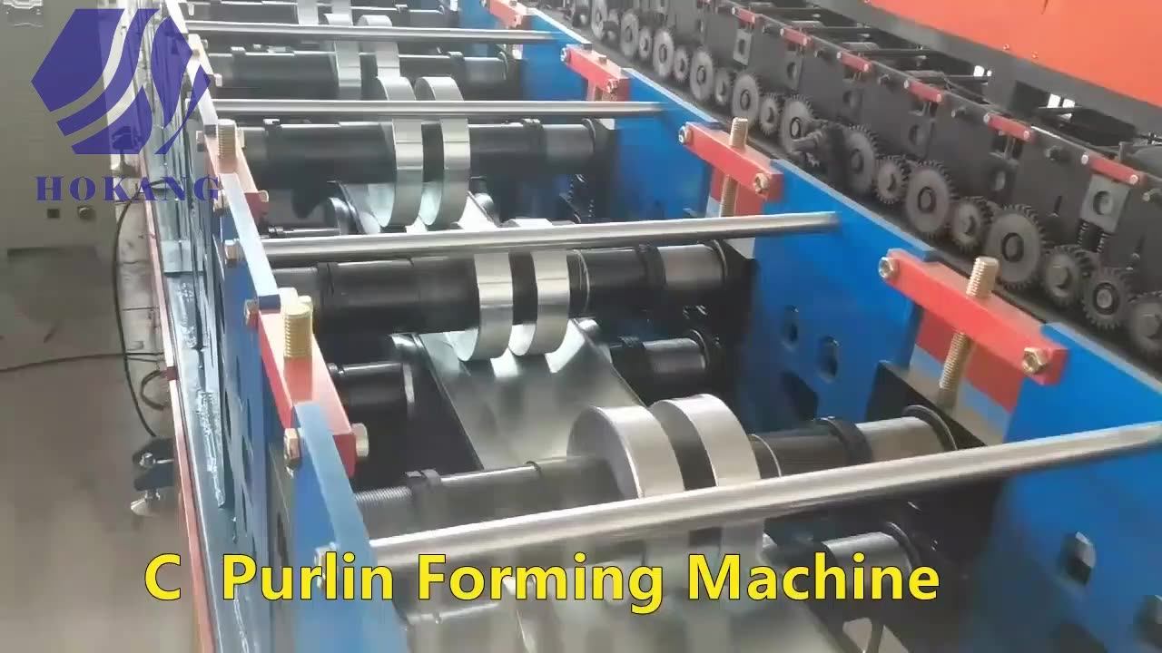 Steel Truss C Shape Purlin Making Machine Stud And Truck C Purlin Roll ...