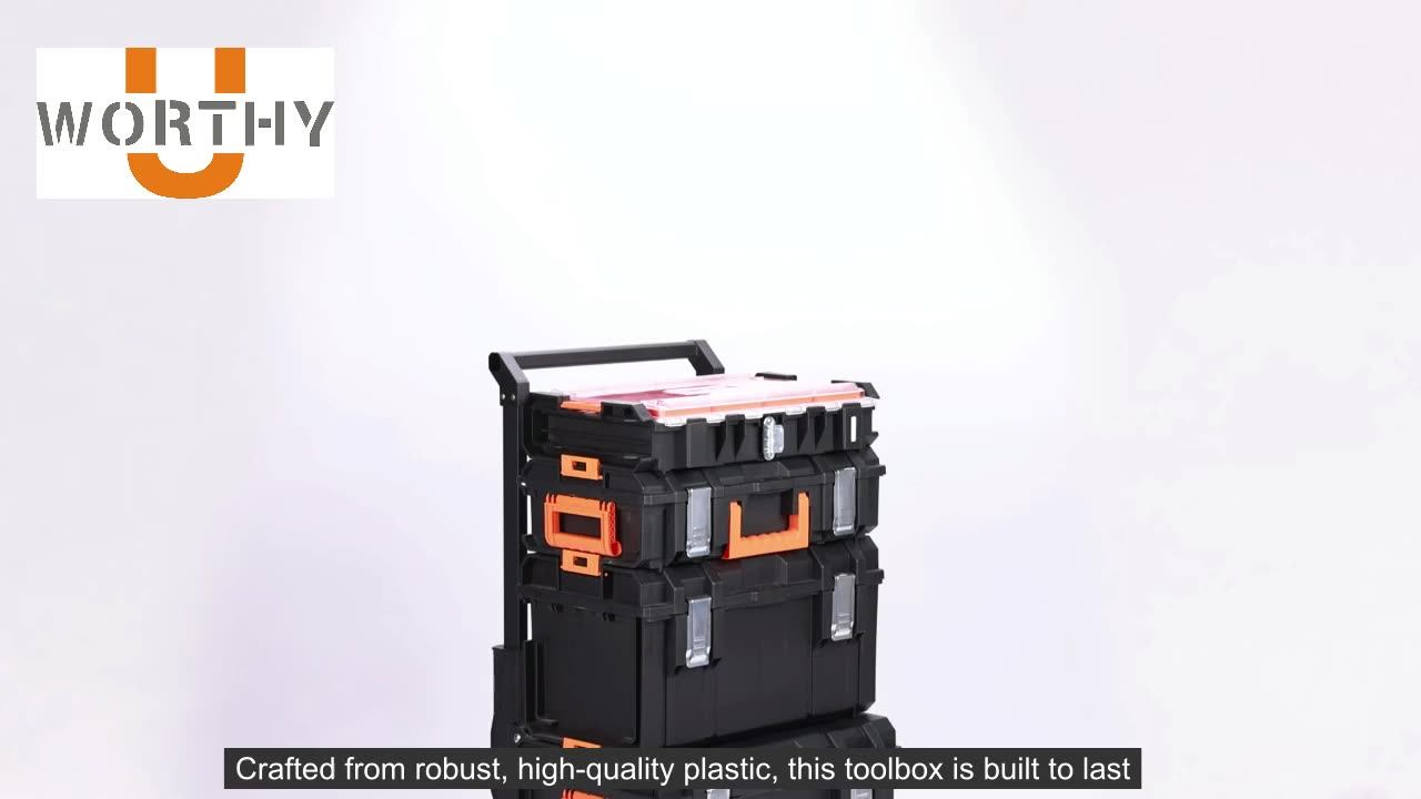 4-drawer Rolling Plastic Tool Cabinet Trolley Cart Garage Workshop Tool ...