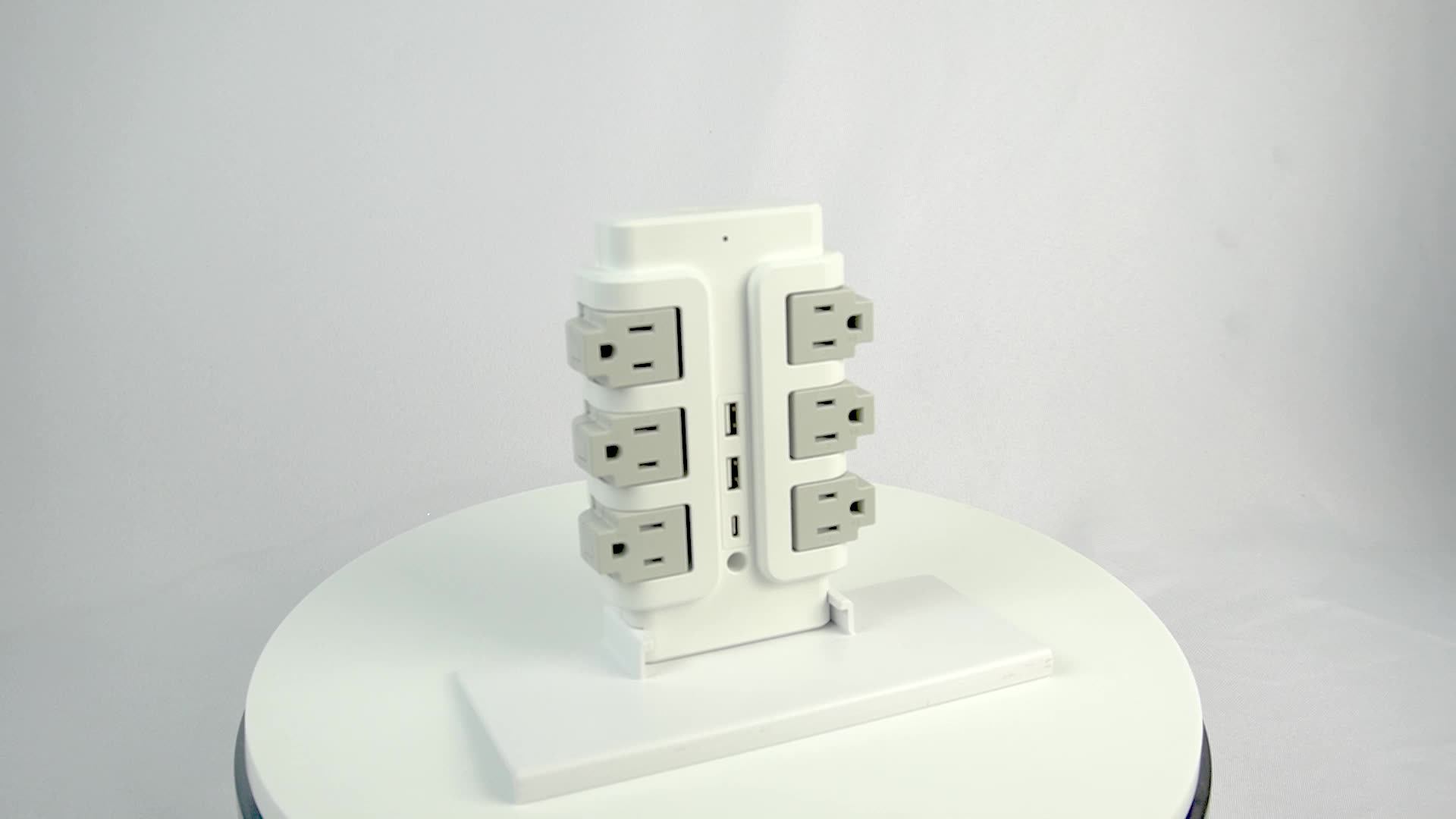 6 Ac Outlet Rotating Power Adapter,Rotating Wall Tap - Buy Rotating ...