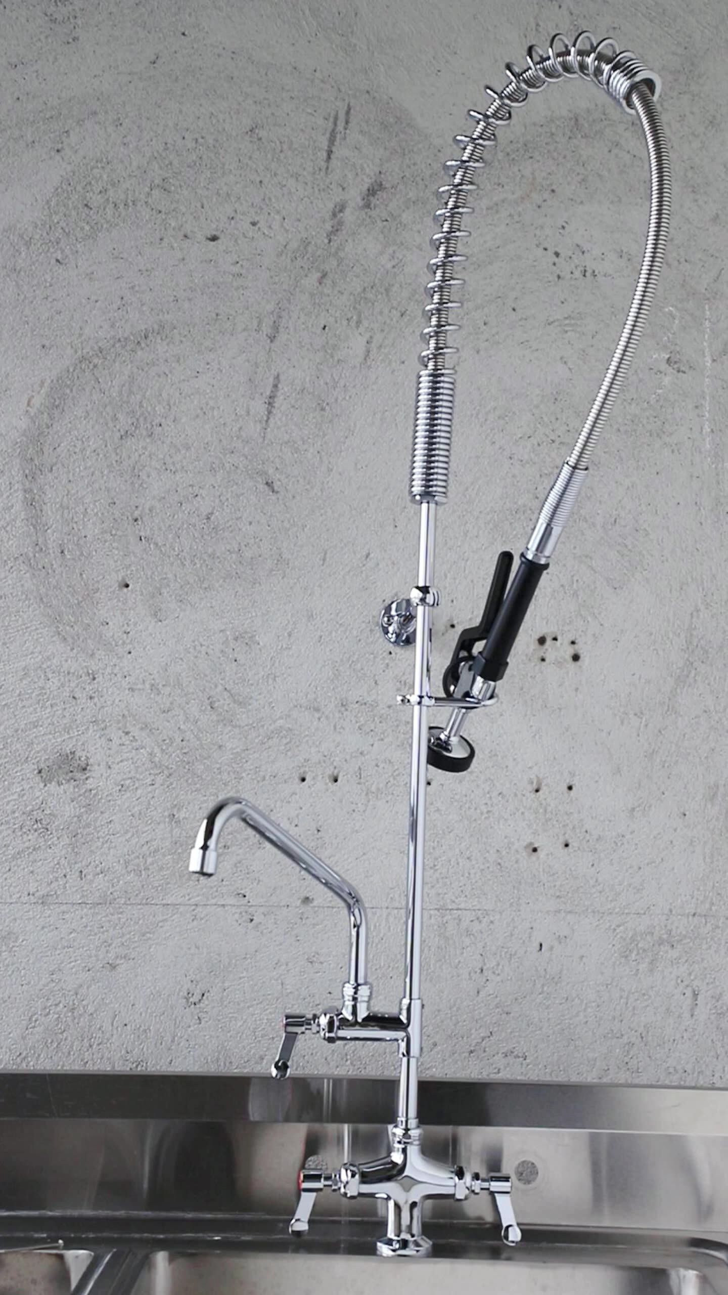 Best Taps To Buy Catering Adjustable High Arc Commercial Pre Rinse Two ...