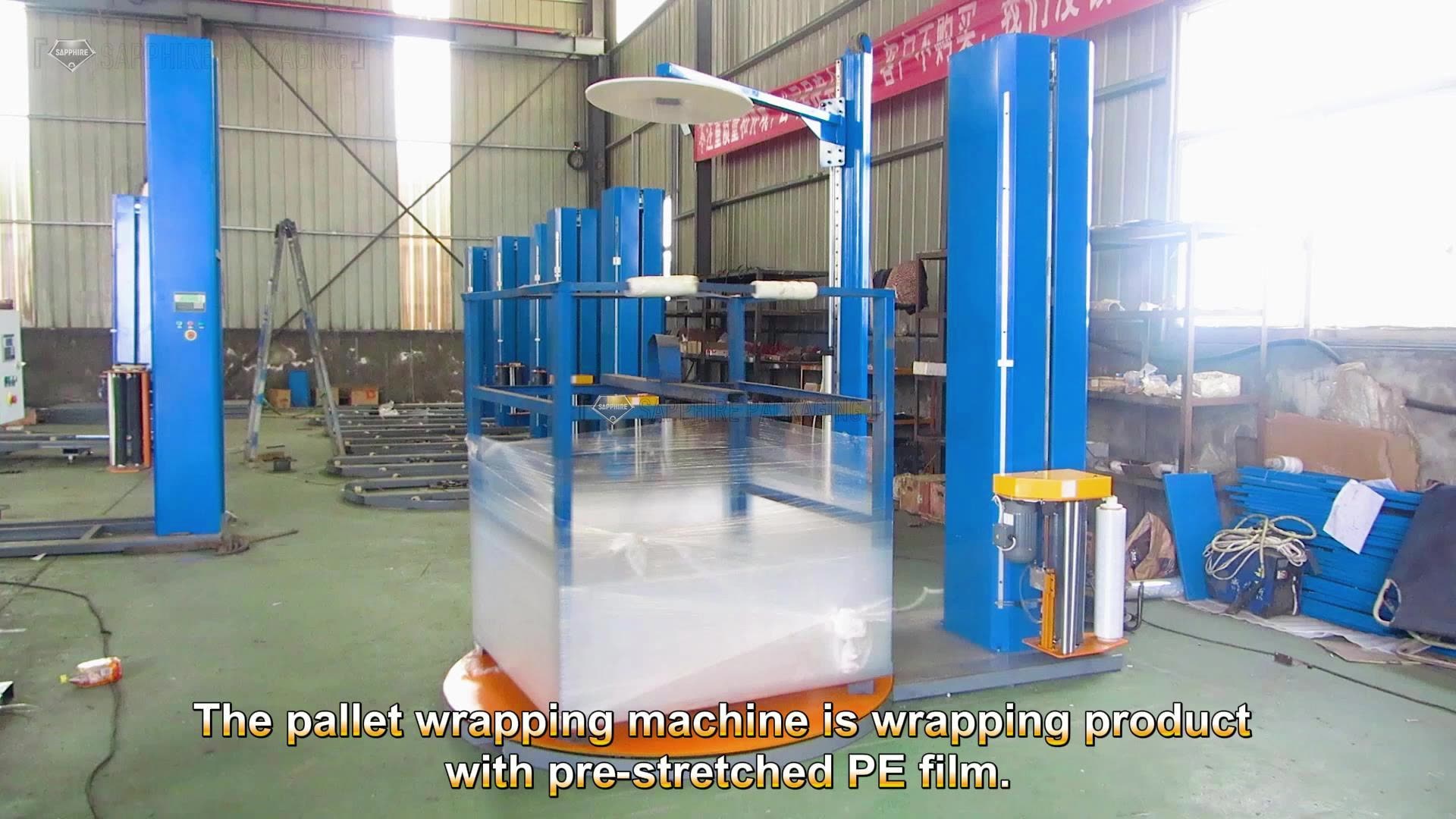 Tp1650f-l Automatic Pre-stretch Film Pallet Wrapping Machine - Buy Stretch Film Making Machine ...