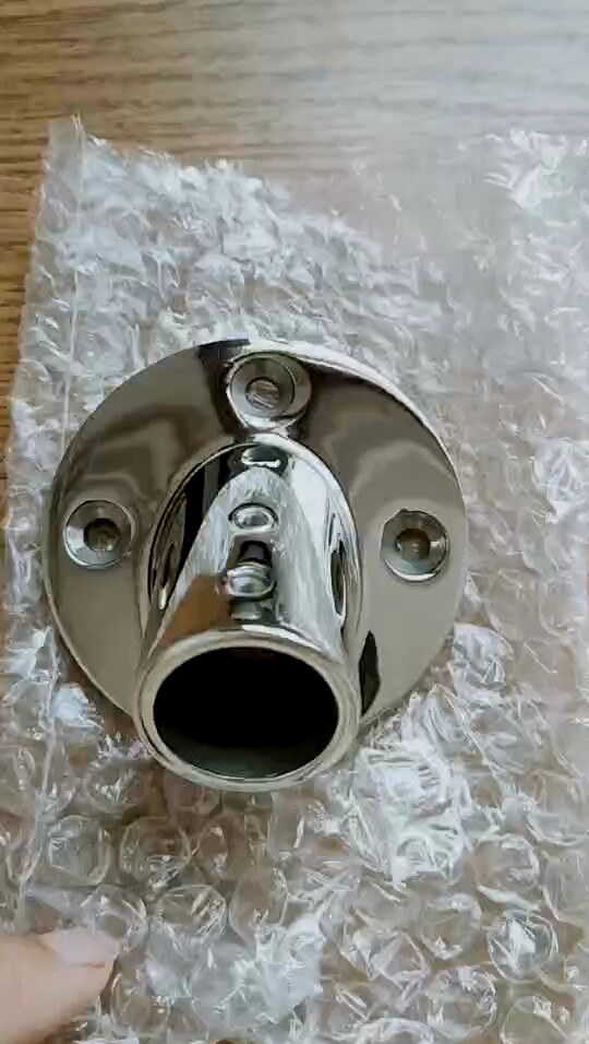 Stainless Steel 45 Degree Boat Yacht Deck Handrail Fitting Round Pipe ...
