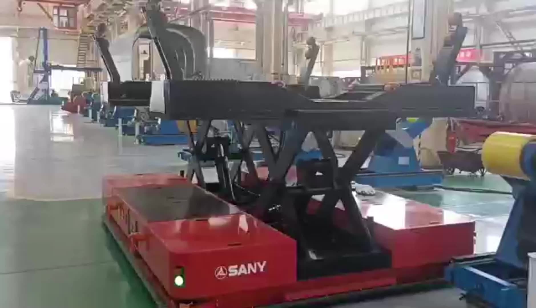 New Product 2024 Automated Guided Vehicle With Scissor Lift Table For ...