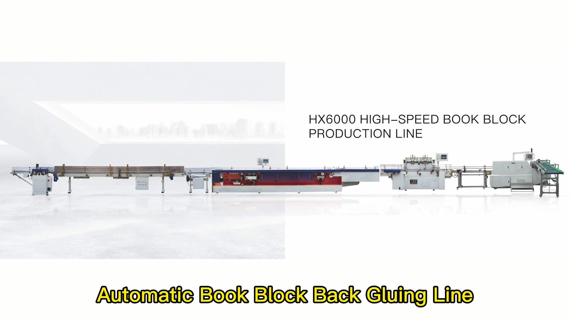 Hxcp High Speed Book Block Gluing Machine For Hardcover Books Automatic ...
