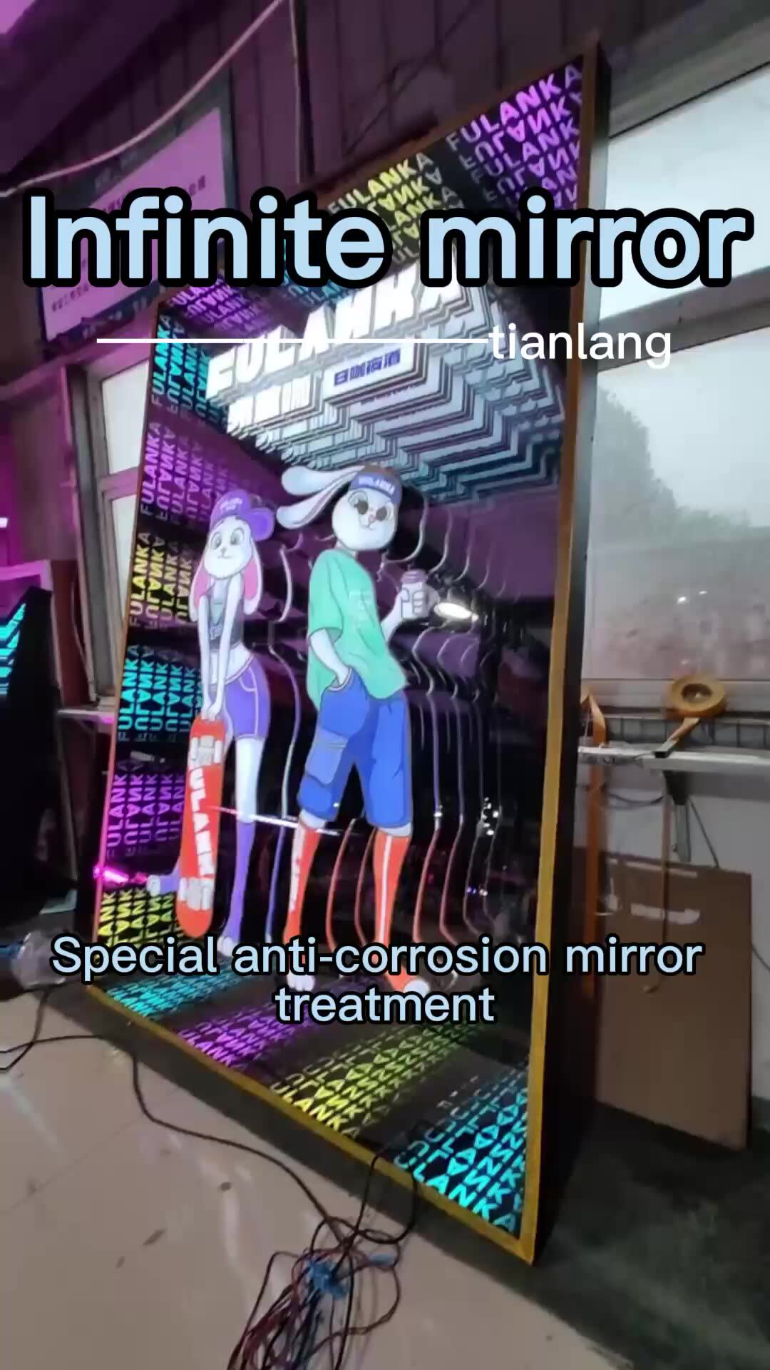 2022 Hot Sale Smart 3d Wall Mirror Living Room Signage Custom Led 3d ...