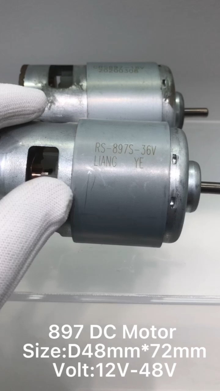 Large Torque High Speed 20v Dc Motor 897 340w Dc 21000 Rpm 42mm Ball ...