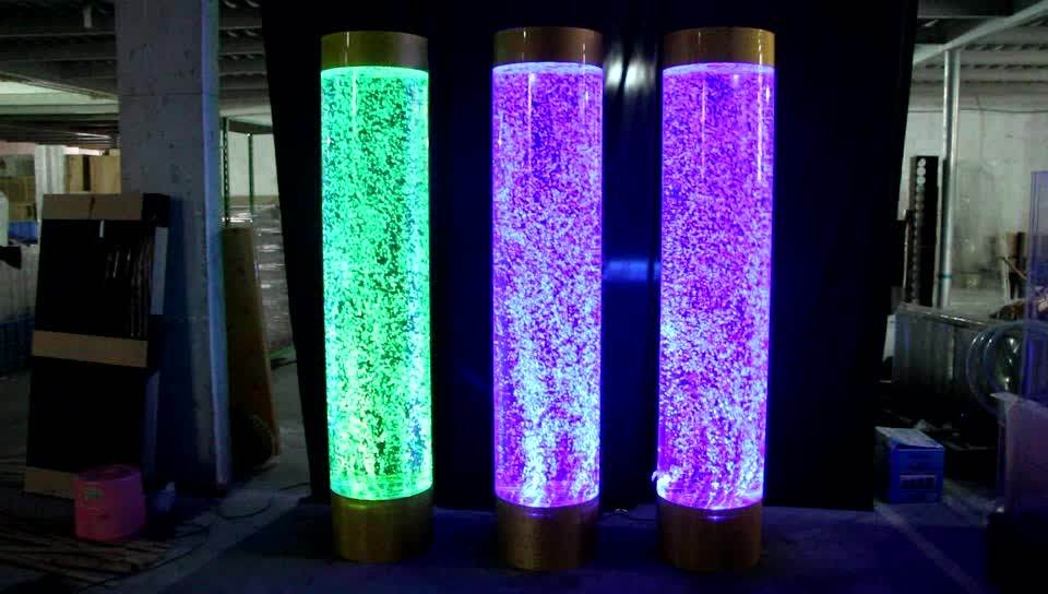 Indoor Wall Decoration Decor Led Bubble Water Wall With Lights - Buy ...