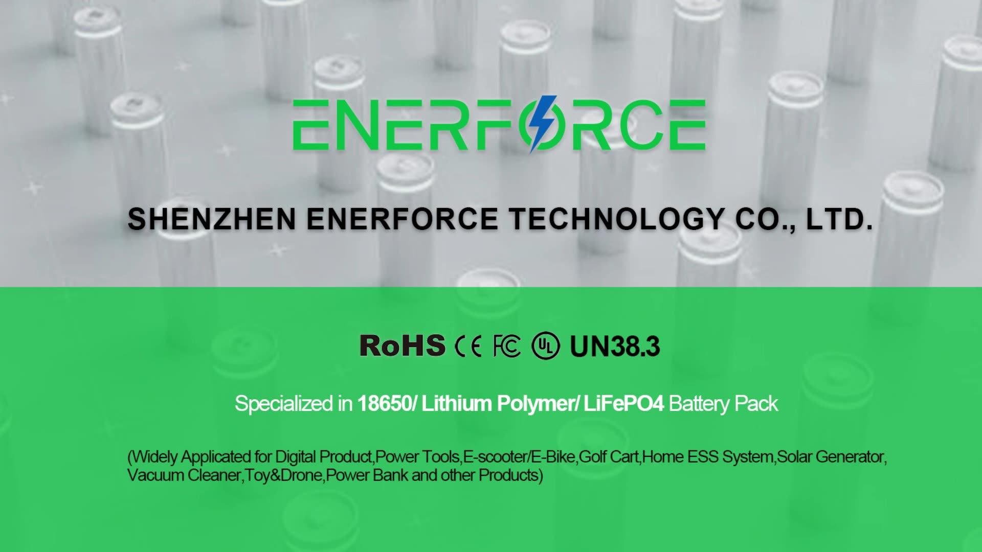 Enerforce Oem 6v 12v 24v Lithium Ion Battery 2000+ Cycle 24v 12ah ...